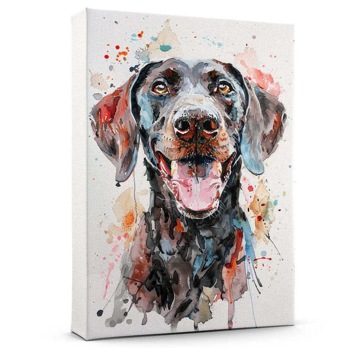 Weimaraner Dog Wall Art Animal Oil Painting On Canvas Poster Dog ...