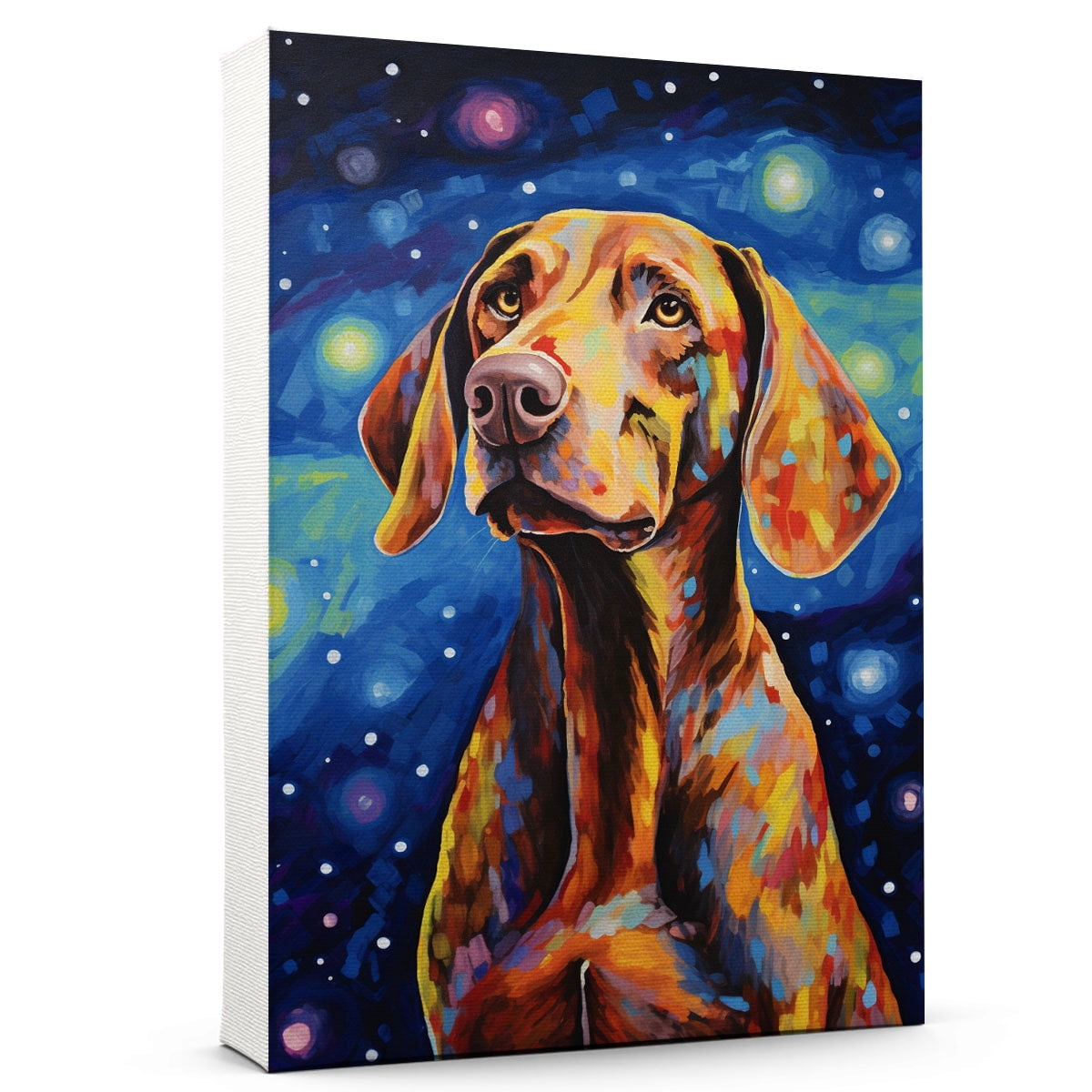 Weimaraner Gift Starry Night Dog Canvas Wall Art Famous Oil Paintings ...