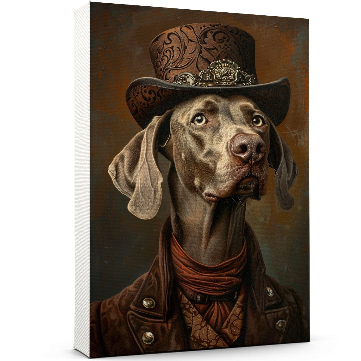 Weimaraner Wall Art Dog Canvas Paintting Wall Art Vintage Dog Poster ...