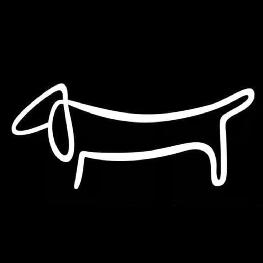 Weiner Dog Puppy Vinyl Decal 5 Inch White Dachshund Die Cut Sticker ...