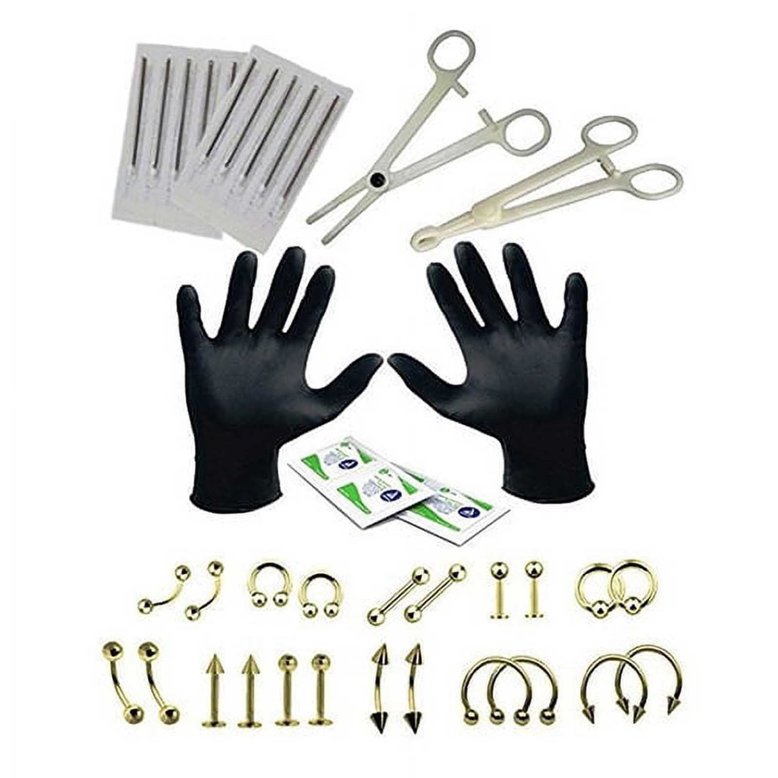 Weipeensee 1 Set of Piercing Kit Body Piercing Kit Piercing Ear Nose ...