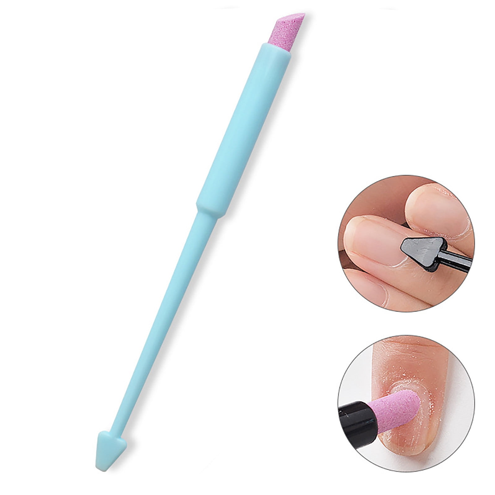 Weipeensee Quartz Cuticle Pusher Nail Stick Nail Care Precision File ...