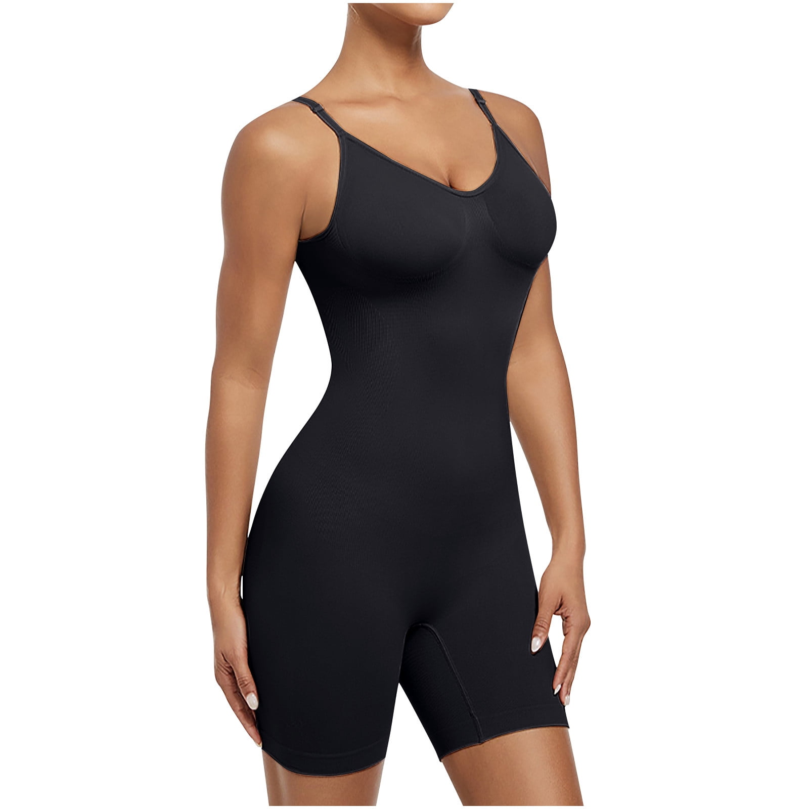 Weiqiqre Plus Size Shapewear Tummy Control Shapewear Round Neck ...