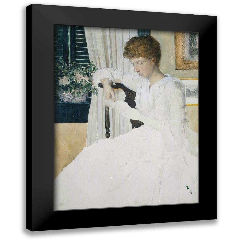 Weir, J Alden 12x14 Black Modern Framed Museum Art Print Titled - Anna ...