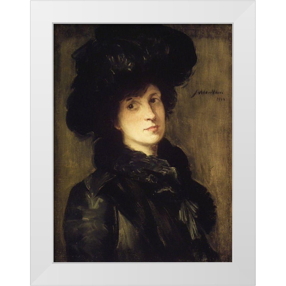 Weir, J Alden 19x24 White Modern Wood Framed Museum Art Print Titled ...