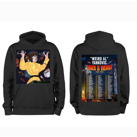 Weird Al Yankovic Bigger & Weirder 2026 Hoodie, Weird Al Yankovic ...