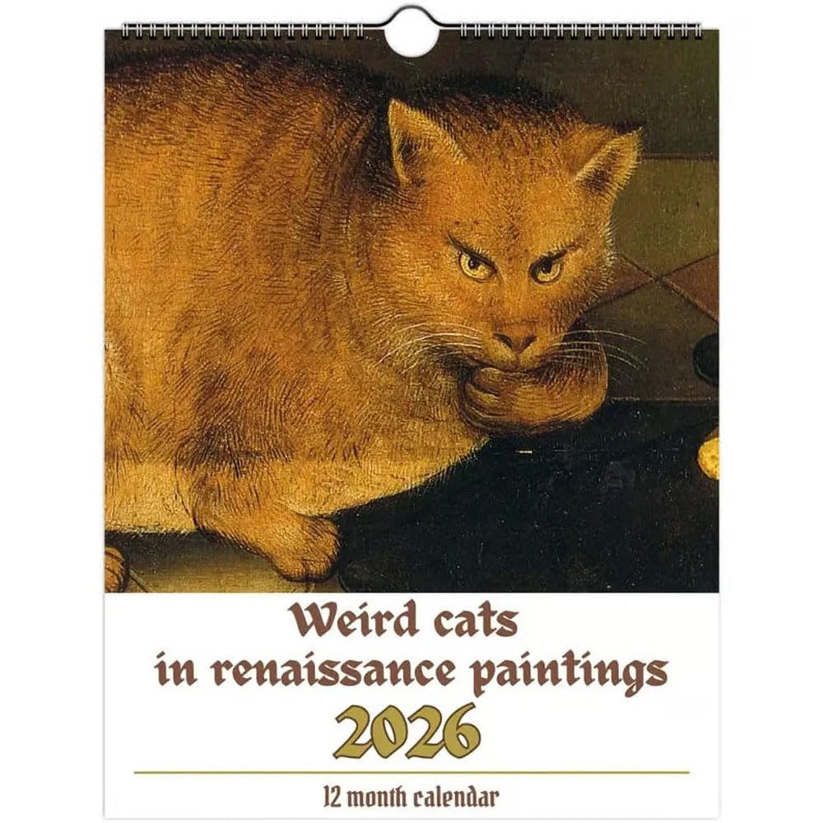 Weird Cats in Renaissance 2026 Wall Calendar,Humorous and Funny ...