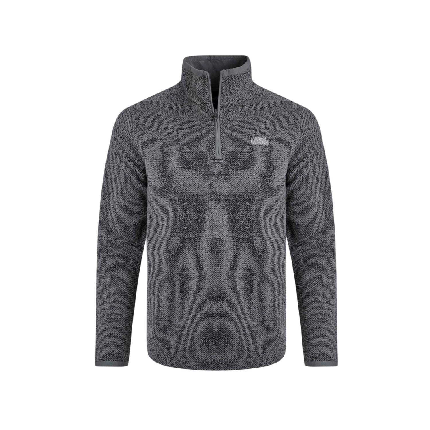 Weird Fish Mens Errill Textured Eco Friendly Quarter Zip Fleece Top ...