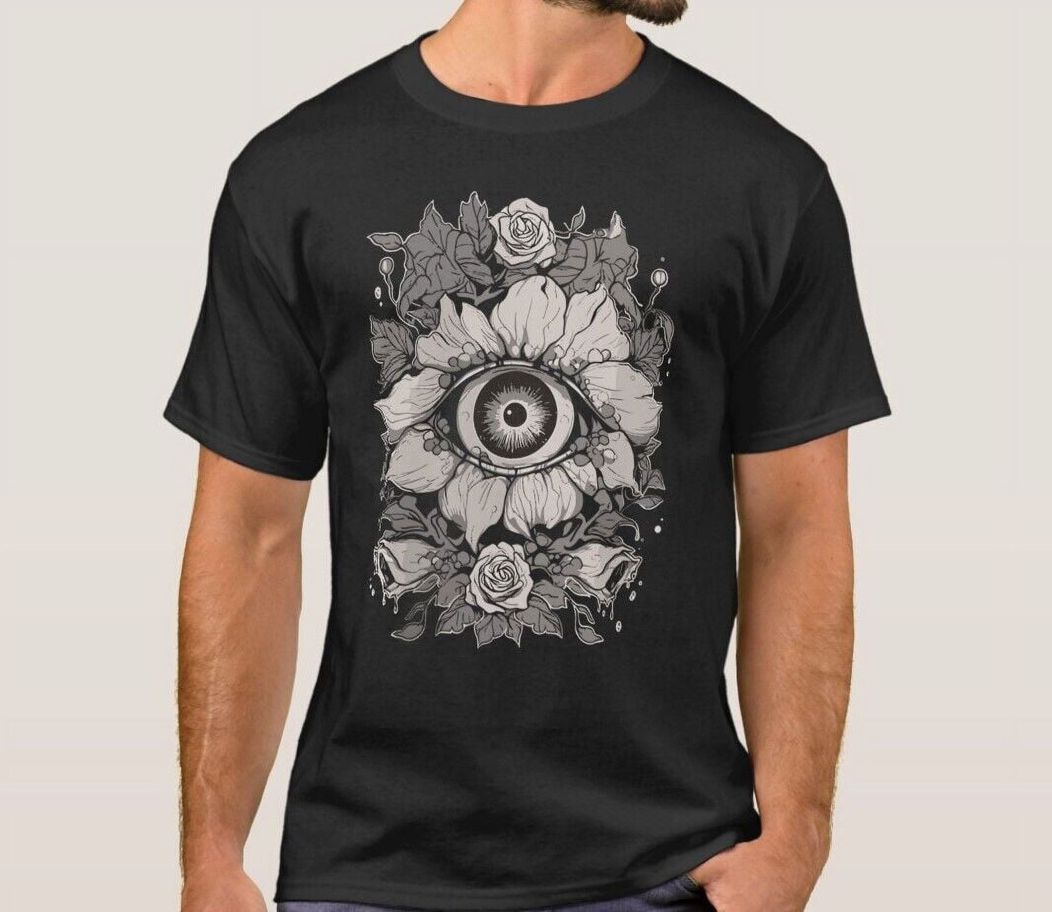 Weirdcore Eyeball Flower T-Shirt Dark Cottagecore Aesthetic Grunge ...