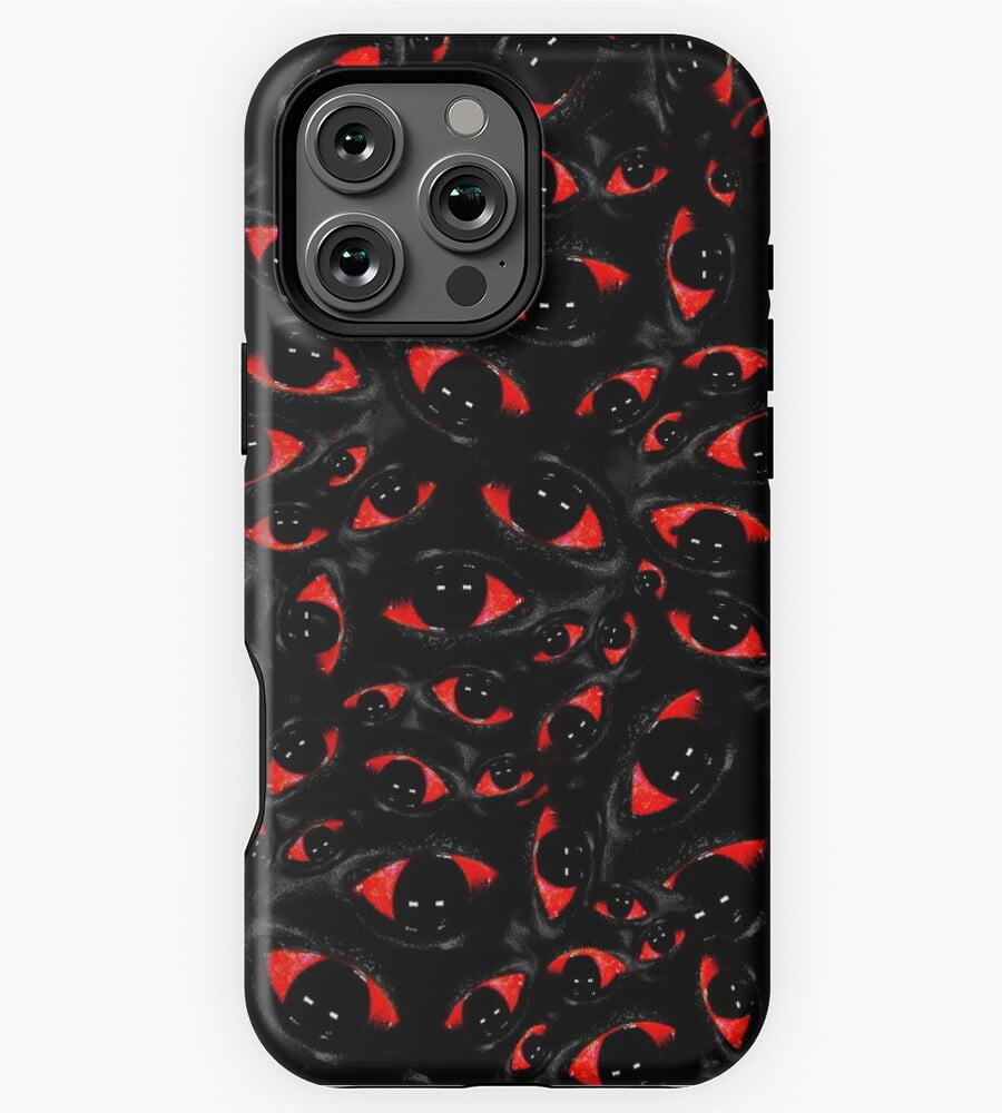 Weirdcore Eyes Surreal Horror GA2458 Phone Case for iPhone 11 to 17 Pro ...