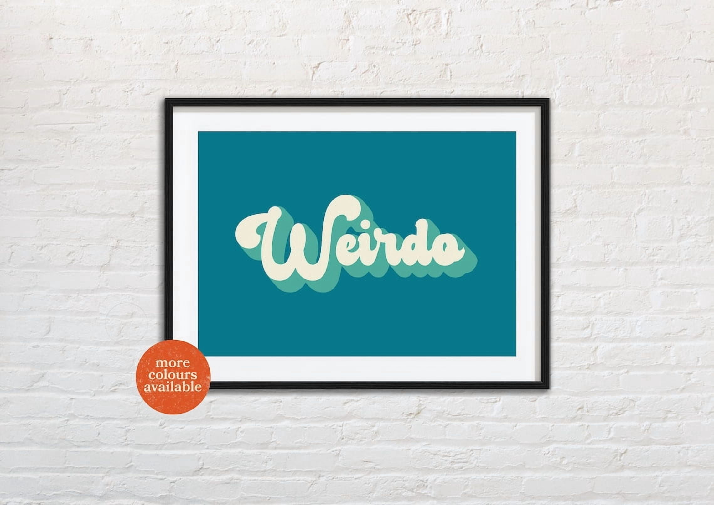 Weirdo Song Lyrics Poster The Charlatans Britpop Music Wall Art Decor ...
