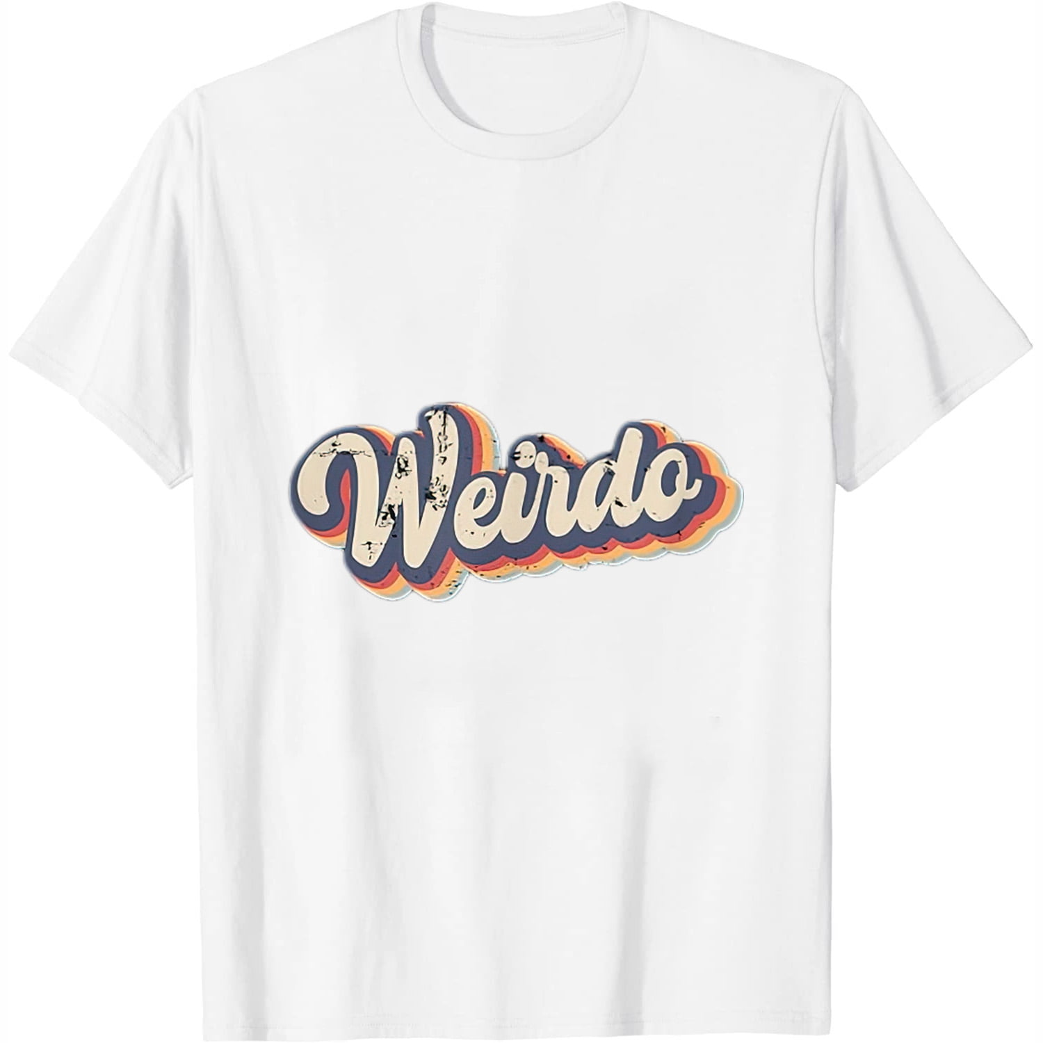 Weirdo Vintage Rainbow emo Punk 2000s 00s Womens T-Shirt White Medium - Walmart.com
