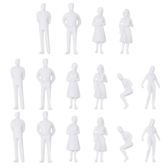 Weis 30pcs The Uncolored Model Sand Table Model Miniature People Model ...