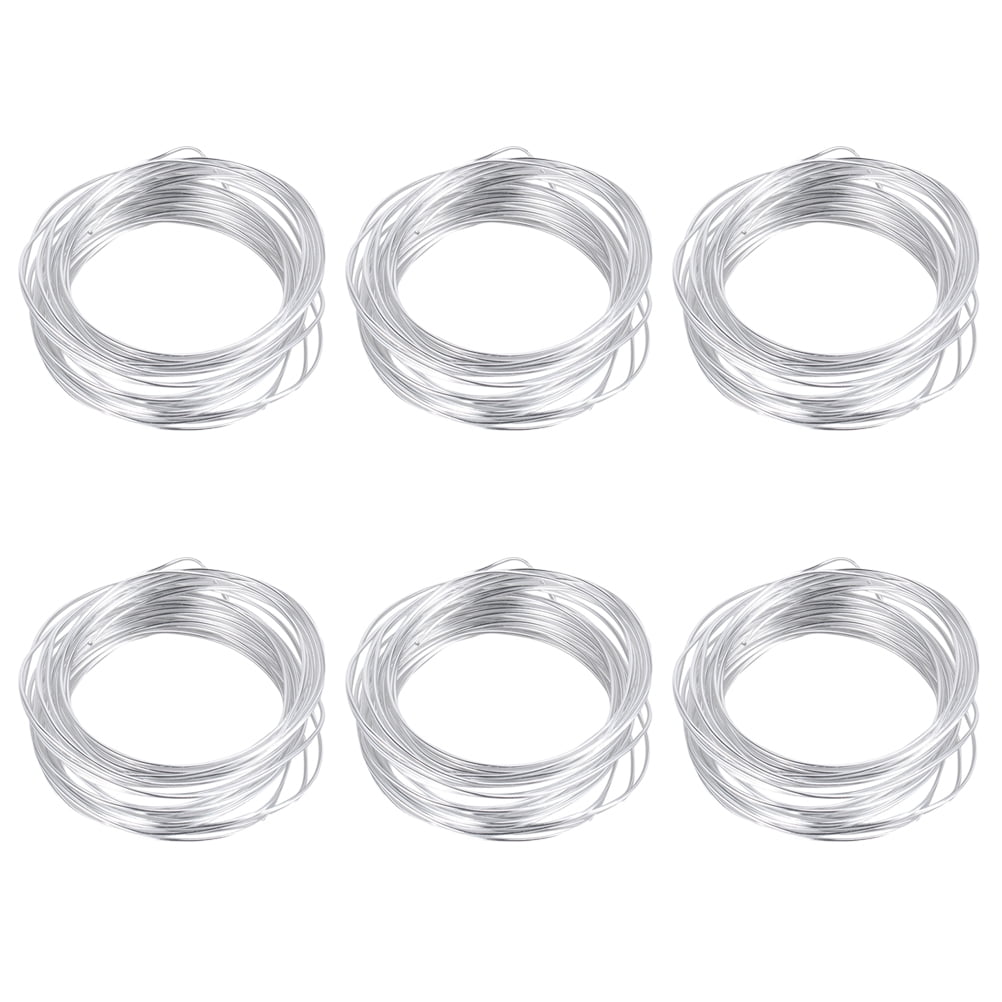 Weis 6 Roll 5M Length DIY Aluminum Wire Bendable Metal Craft Making Wire Dolls Skeleton Making ...