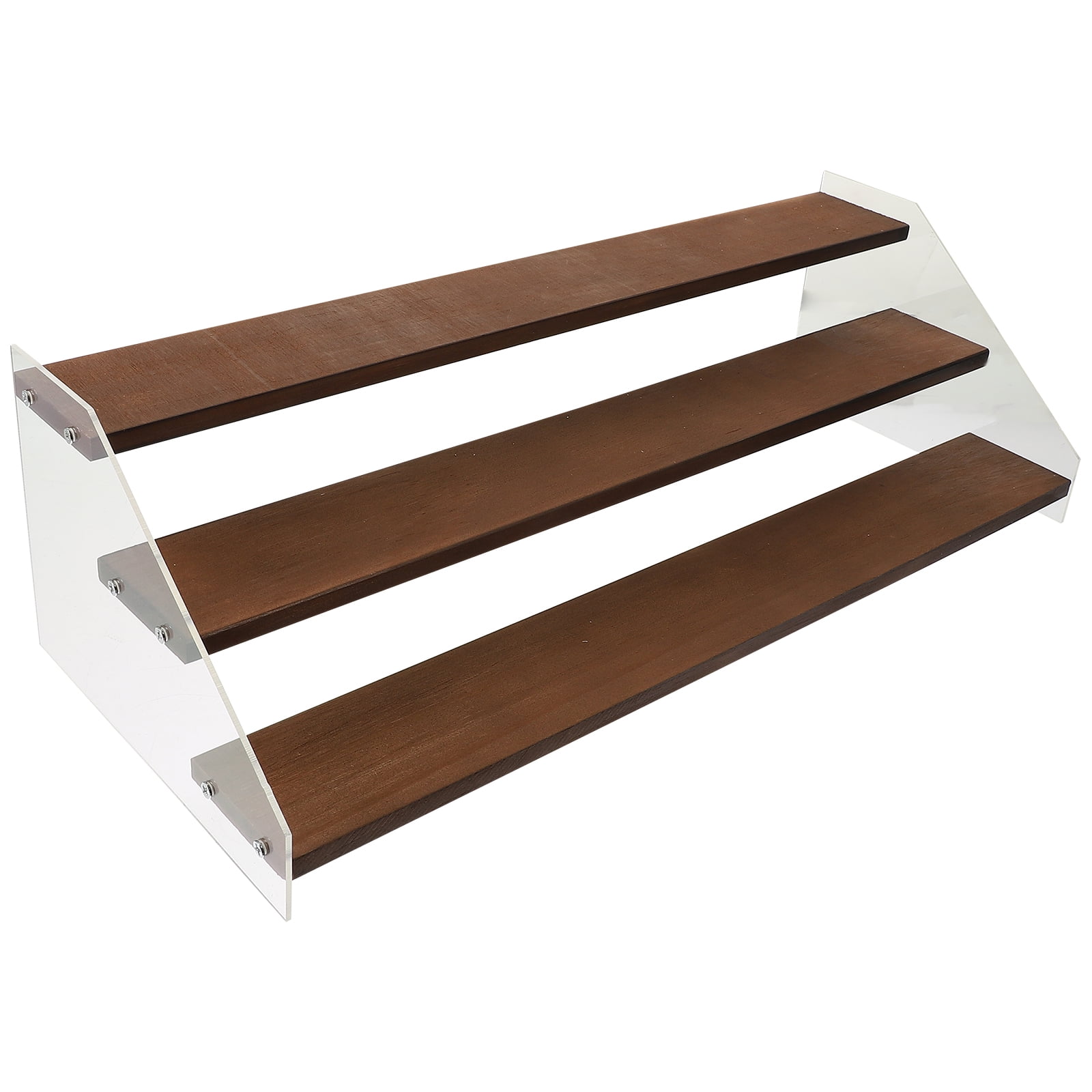 Weis Acrylic Wood Display Stand 3 Tier Display Shelf Riser Organizer ...