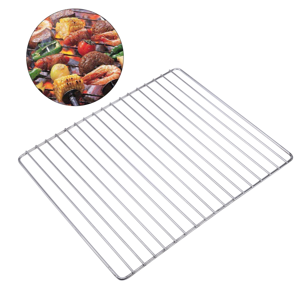 Weis BBQ Stainless Steel ROD Replacement Cooking Grill Grid Grate ...