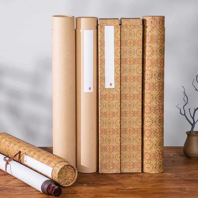 Weis Extendable Scroll Storage Box Calligraphy and Painting Cylinder ...