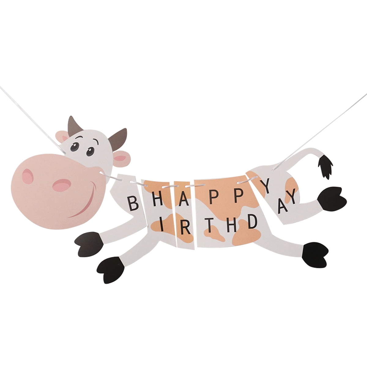 Weis Happy Birthday Banner Cartoon Baby Decoration Flag Streamer Letter ...