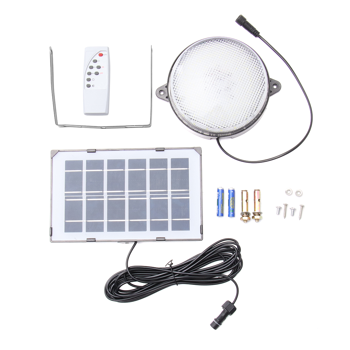 Weis LED Solar Ceiling Light Solar LED Wall Lamp Outdoor Indoor Remote ...