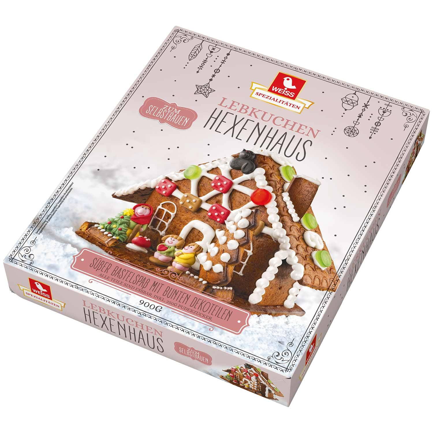 Weiss Lebkuchen Hexenhaus Build-It-Yourself Gingerbread House, 900g ...