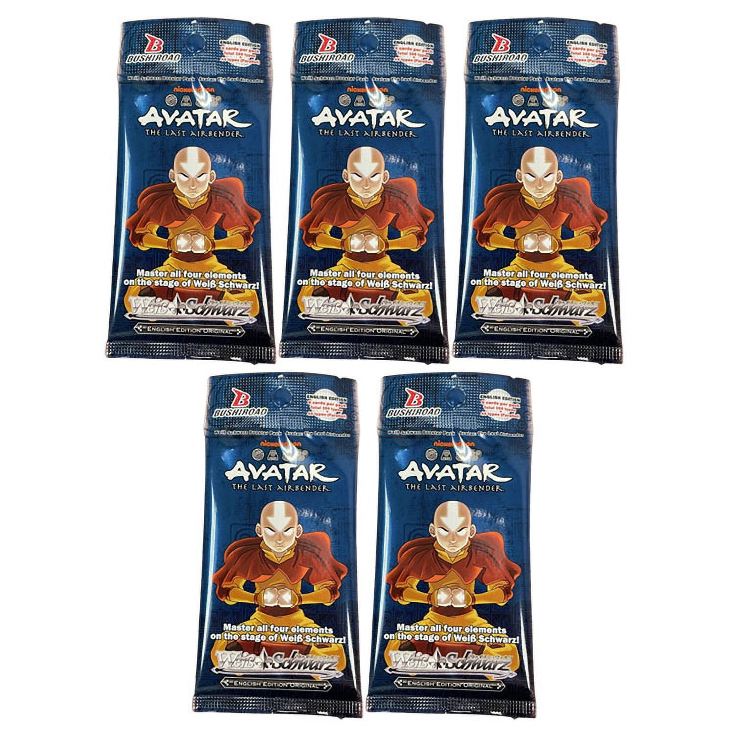 Bushiroad Weiss Schwarz TCG Avatar The Last Airbender Booster Packs, 5 ...