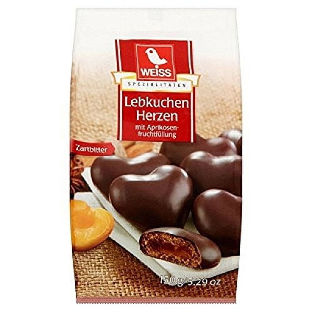 Weiss Valentine's Dark Chocolate TSF6 Gingerbread Lebkuchen Herzen ...
