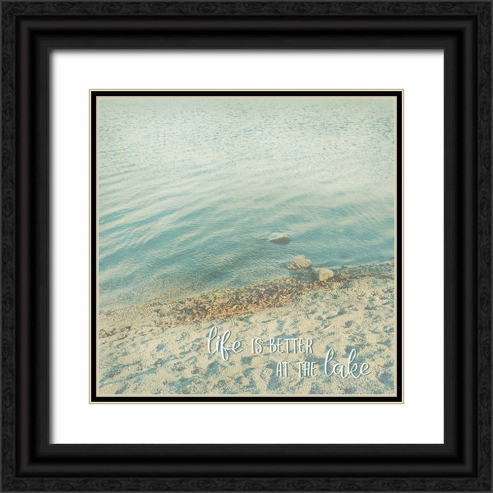 Weisz, Irene 12x12 Black Ornate Wood Framed with Double Matting Museum ...