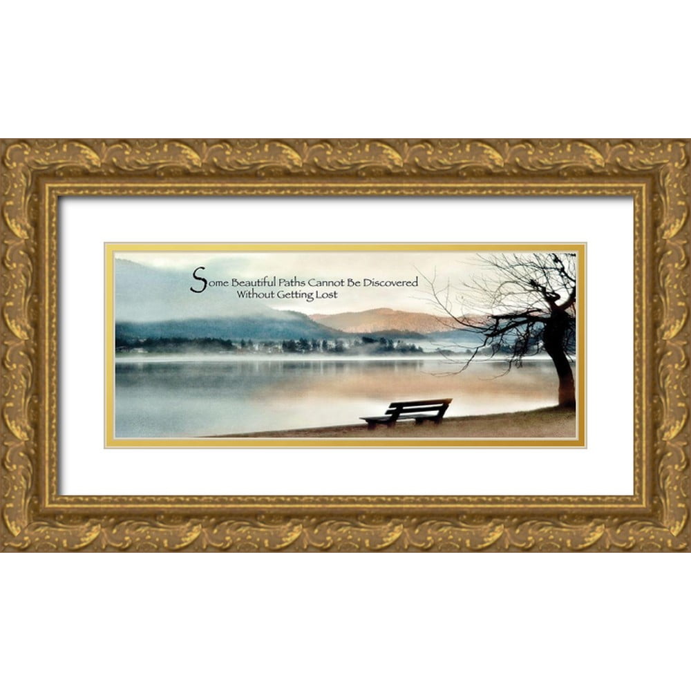 Weisz, Irene 18x10 Gold Ornate Wood Framed with Double Matting Museum ...