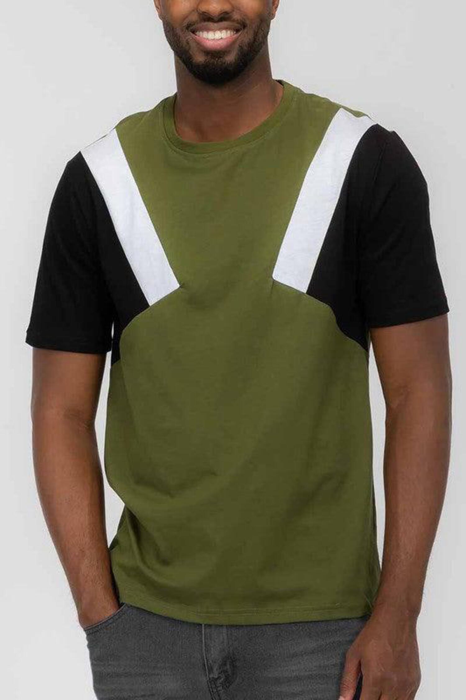 Weiv Mens Color Block Short Sleeve Tshirt - Walmart.com