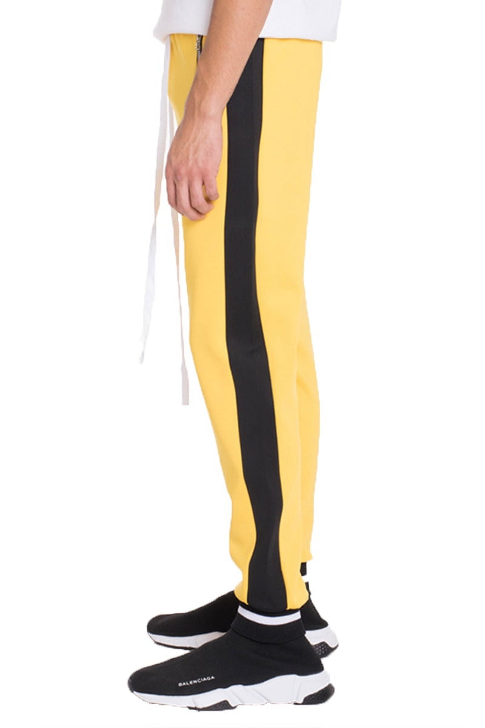 Weiv Mens Heavy Weight Stripe Jogger with Pockets Striped Waist Elastic ...
