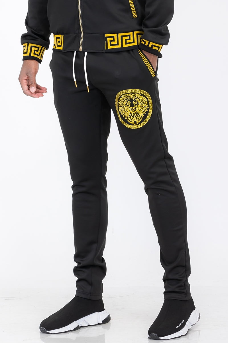 Weiv Mens Lion Head Aztec Status Track Pants Casual Bottom Street Wear ...