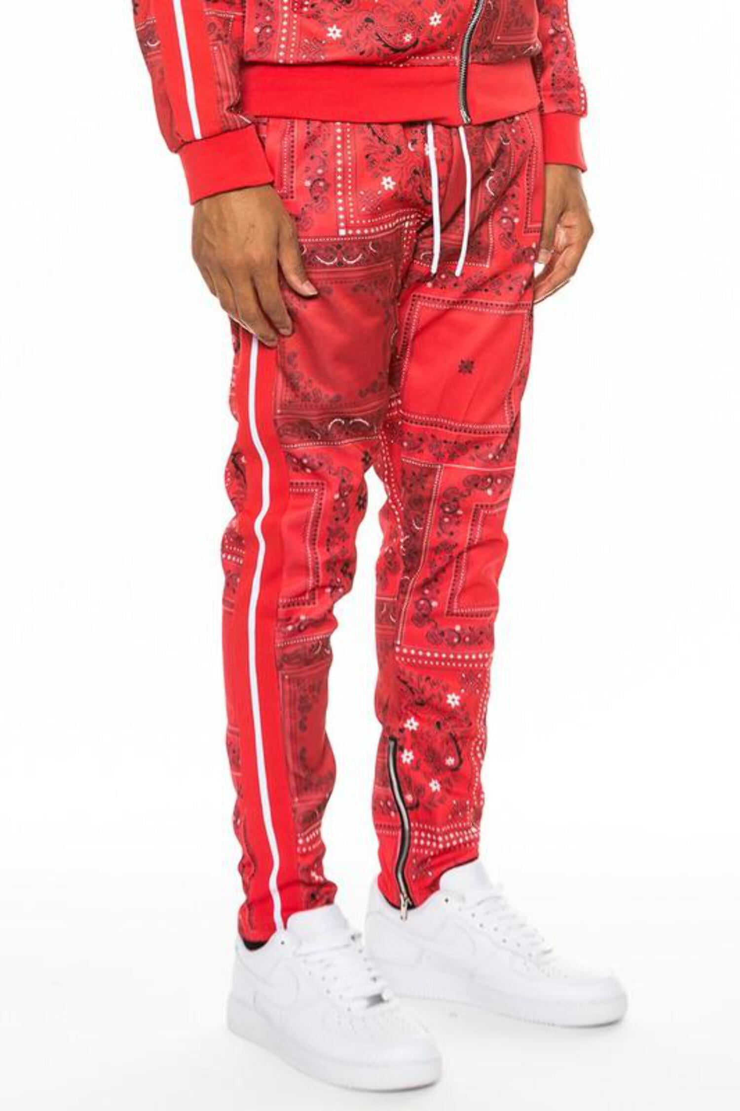 Weiv Paisley Bandana Print Track Pants - Walmart.com