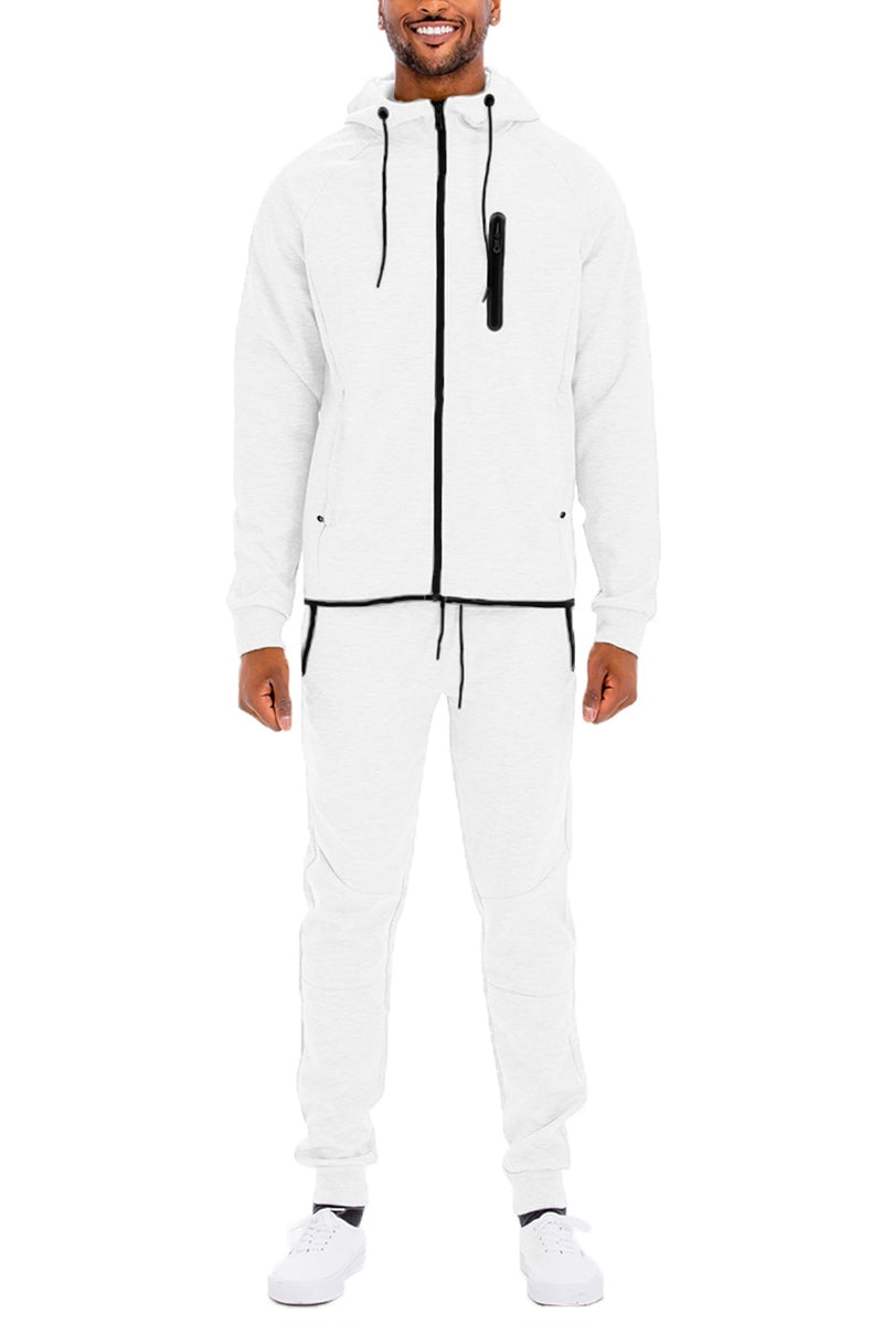 Performance Plus Men's Tech Track Suit, Zippered Jacket and Joggers ...