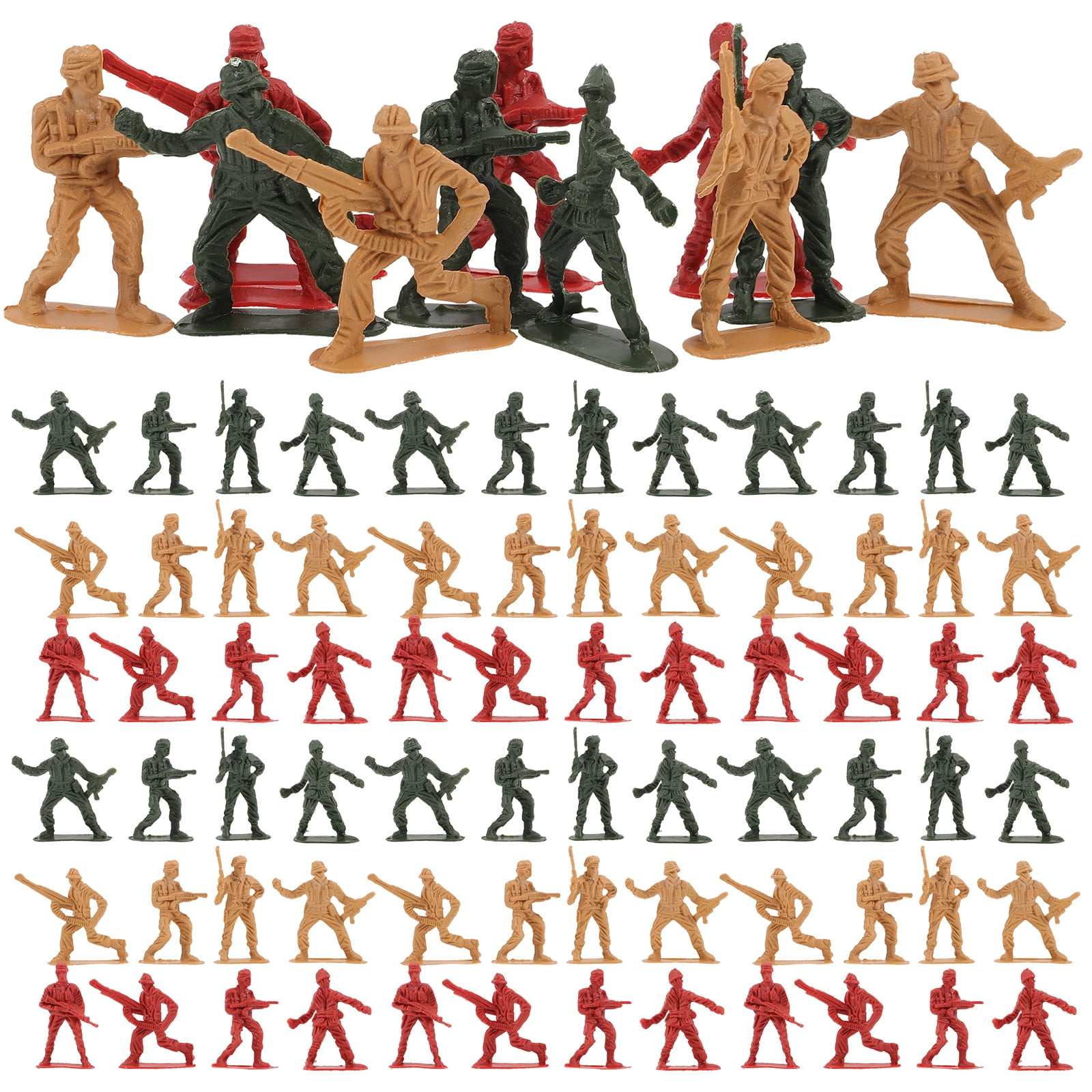 200Pcs Plastic Army Men Miniature Soldier Figures Army Men Figures ...