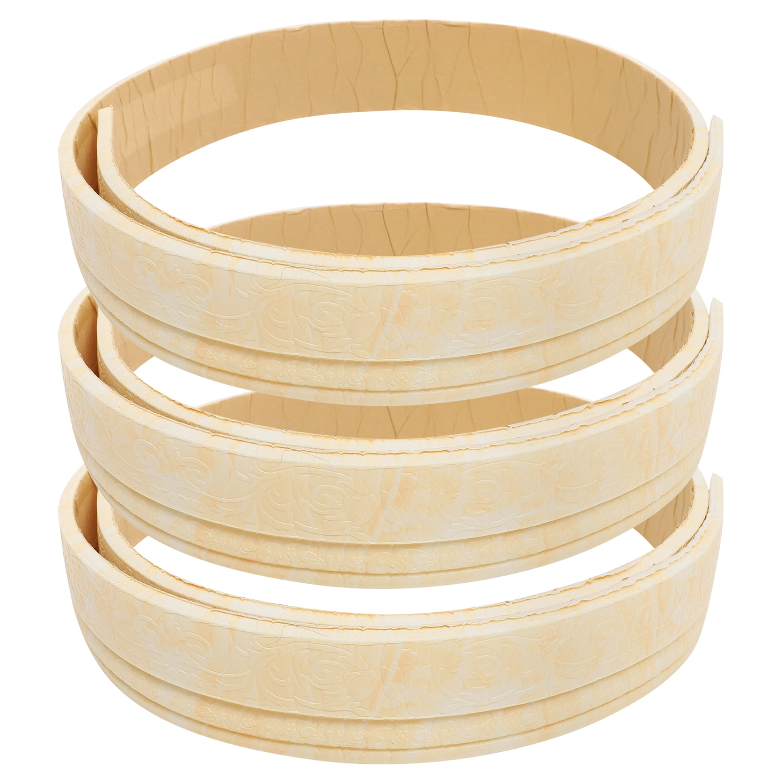 Weiwei 3 Rolls of Wall Skirting Border 3D Embossed Pattern Skirting ...