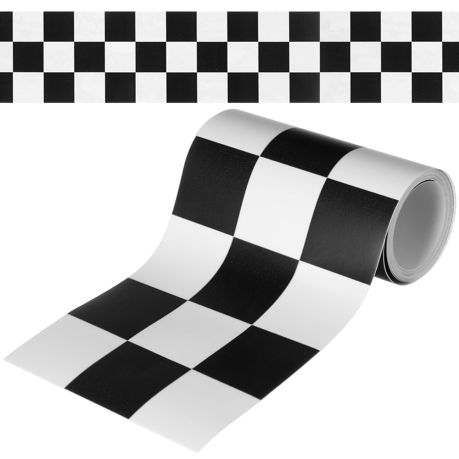 Weiweiguan 1 Roll Bulletin Board Border Checkered Wall Sticker Skirting ...