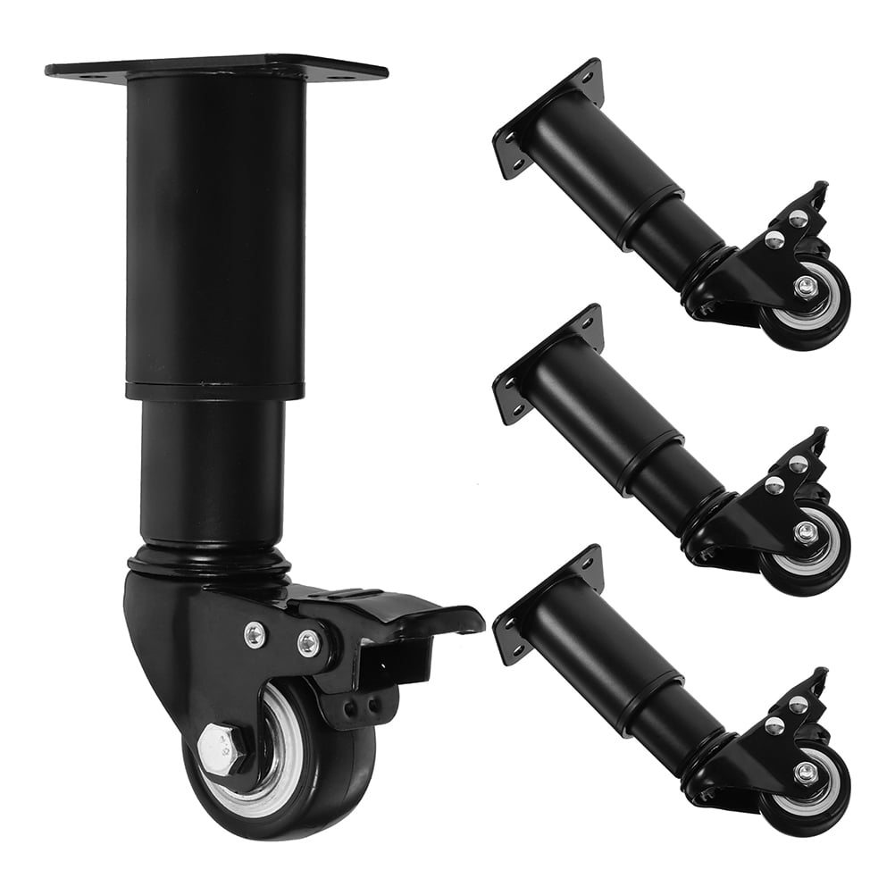 Weiweiguan 4pcs Adjustable Table Leg With Caster Wheel Cabinet Leg ...