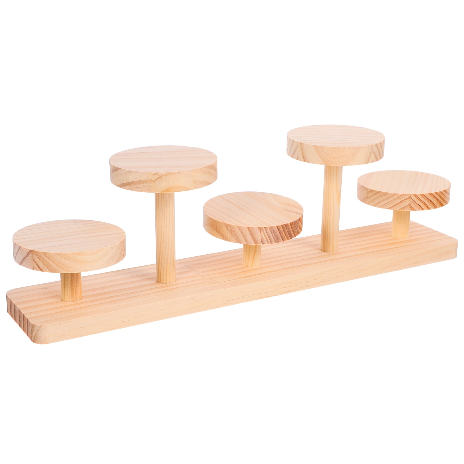 Weiweiguan Action Figure Display Stand Desktop Wooden Showcase Holder