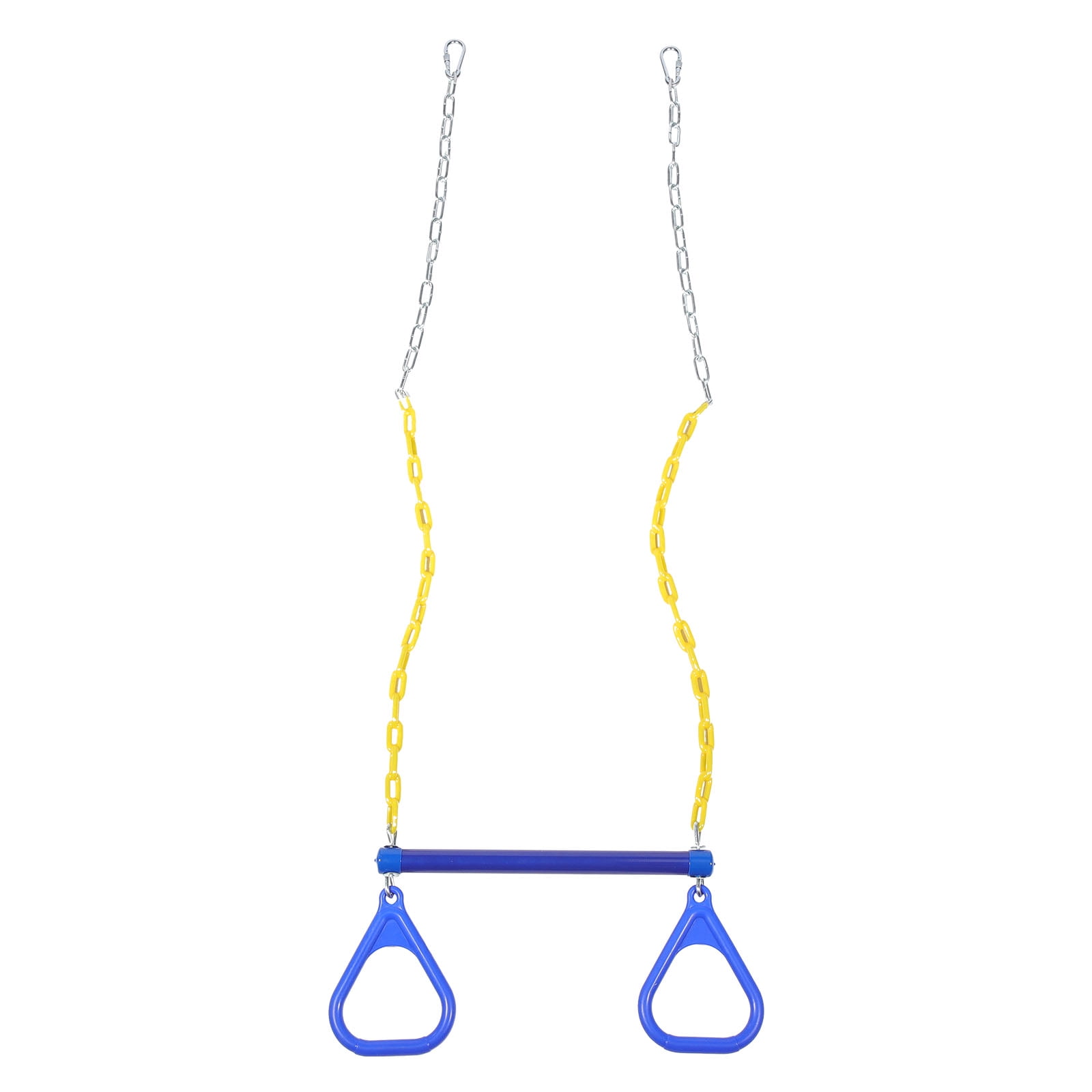Weiweiguan Playground Trapeze Bar Rings Chain Swing Set for Kids Orange ...