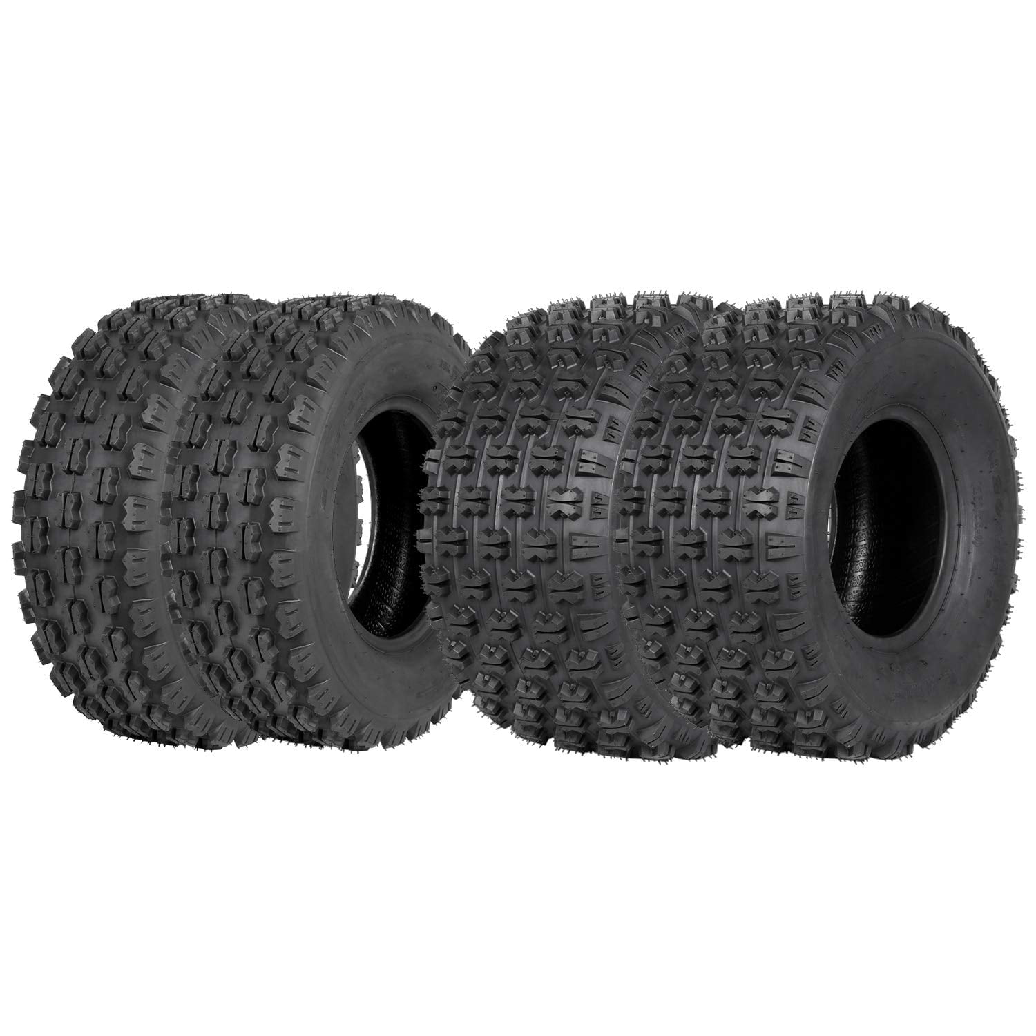 Weize All-Terrain ATV UTV Tires, 21x7-10 & 20x10-9, 4PR Tubeless Set of ...