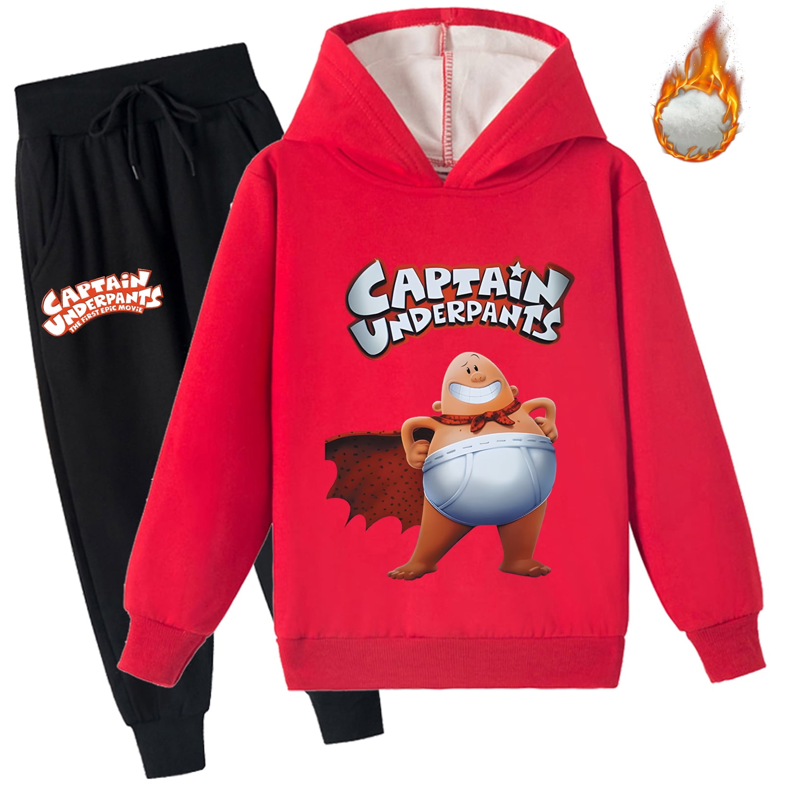 Wekeiyo Captain Underpants Fleece Hoodie & Jogger Set for Kids - George ...