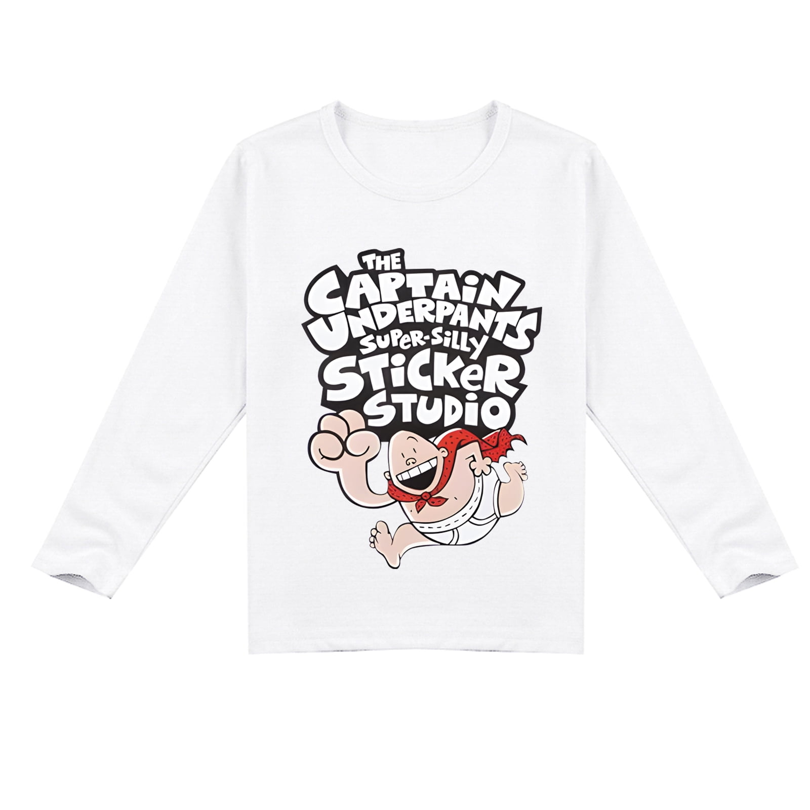 Wekeiyo Captain Underpants Kids Long Sleeve Tee - Dav Pilkey Book ...