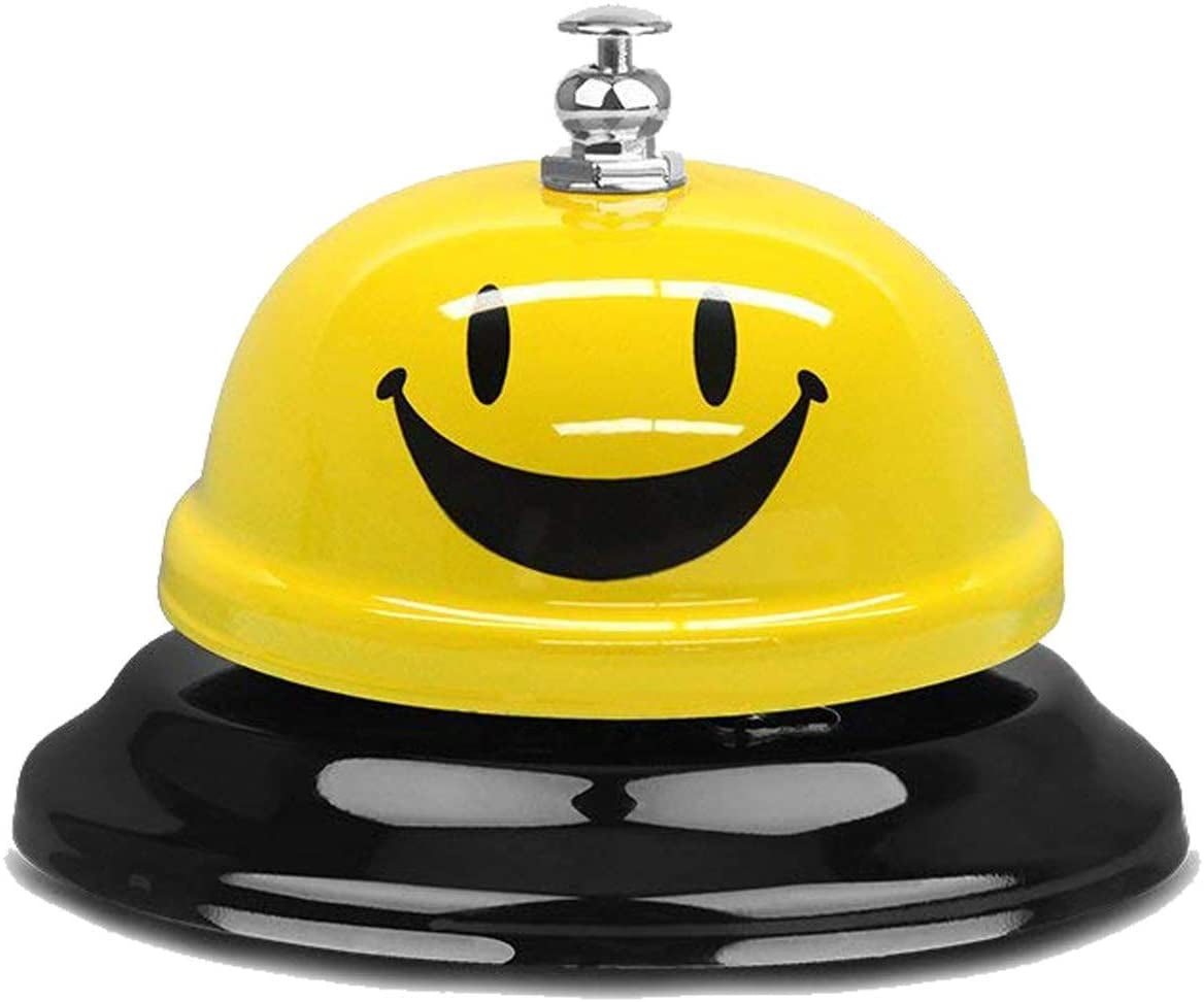 Wekoil Call Bell Smiley Face Desk Service Bell Ding Bell for Restaurant ...