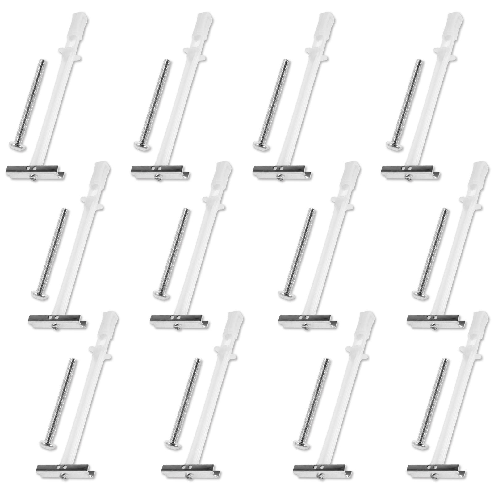 Wekvgz 12/20pcs Drywall Anchor and Bolt Kit Heavy Duty Hollow Drywall ...