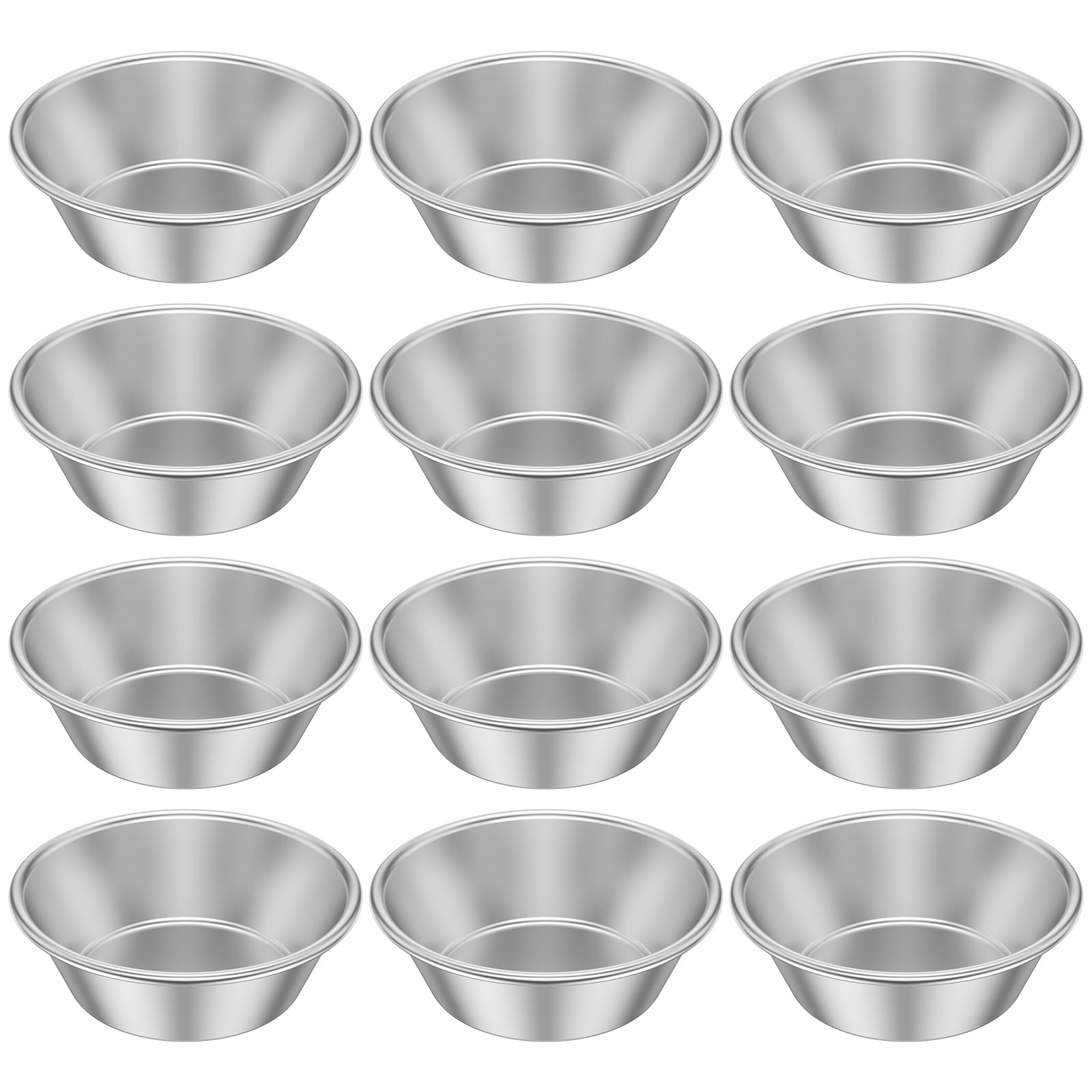 Wekvgz 12Pcs Stainless Steel Sauce Dishes for Soy Sauce Vinegar Butter ...