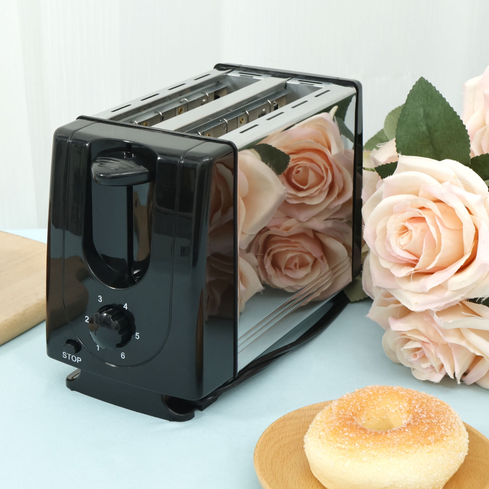 Wekvgz 2 Slice Toaster Compact 2 Slots Toaster with 6 Browning Levels ...