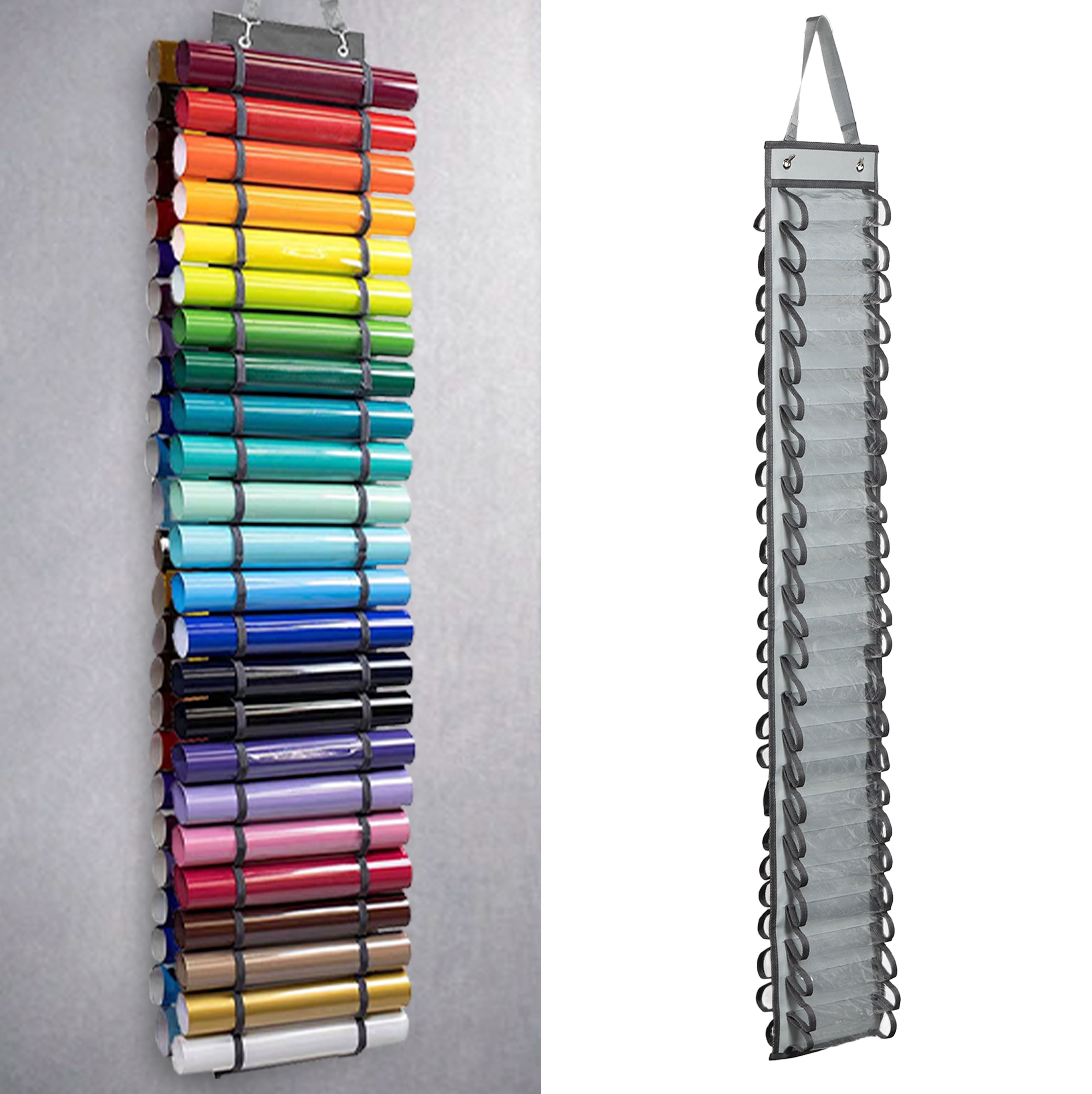 Wekvgz 24/48 Compartments Vinyl Roll Holder Clear Vinyl Storage ...