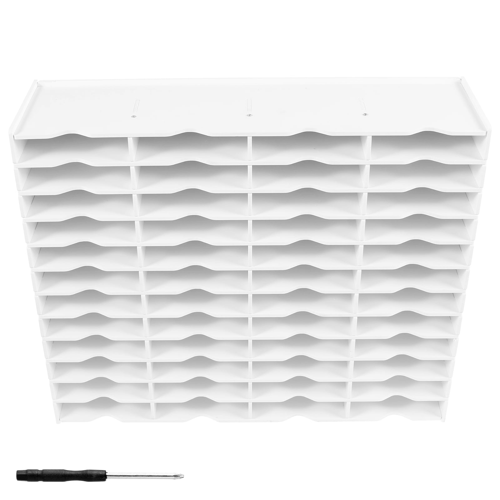 Wekvgz 24 Slots Ink Pad Holder Sturdy Pad Organizer Waterproof Stamp ...