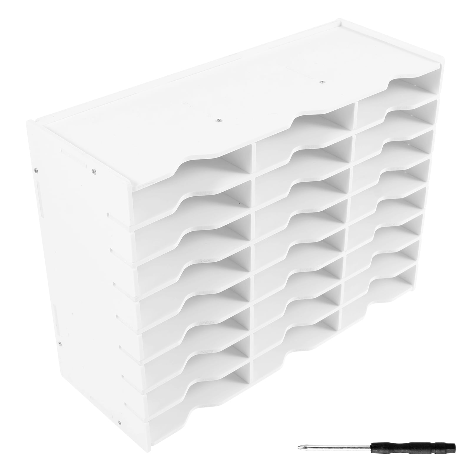 Wekvgz 24 Slots Ink Pad Holder Sturdy Pad Organizer Waterproof Stamp ...