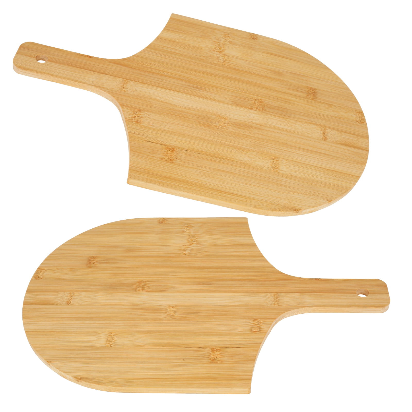 Wekvgz 2Pcs 12 Inch Bamboo Wood Pizza Peel for Bread Cheese Vegetable ...